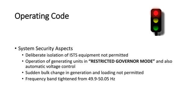 NPTI 15th batch Indian electricity grid code (IEGC) | PPTX
