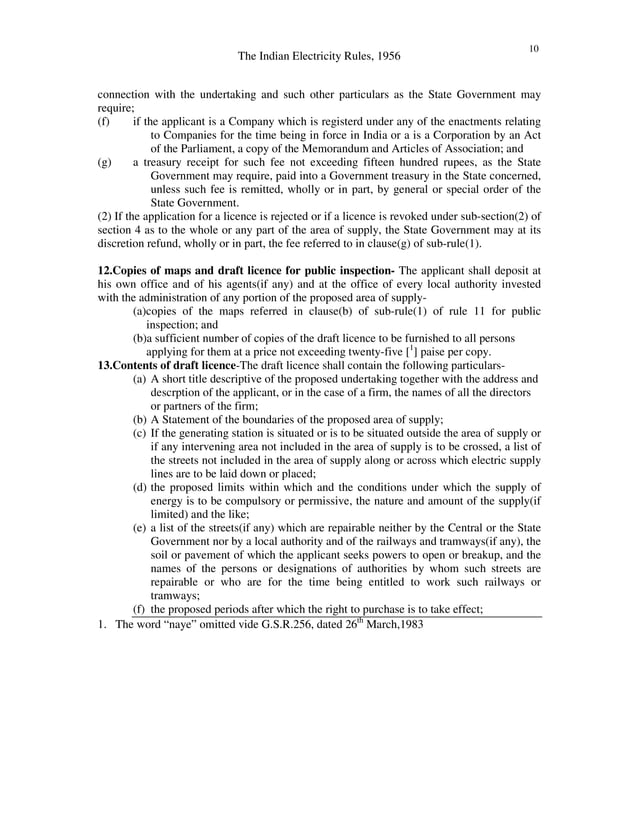 Indian electricity IE RULES 1956.pdf | Power and Energy Industry ...