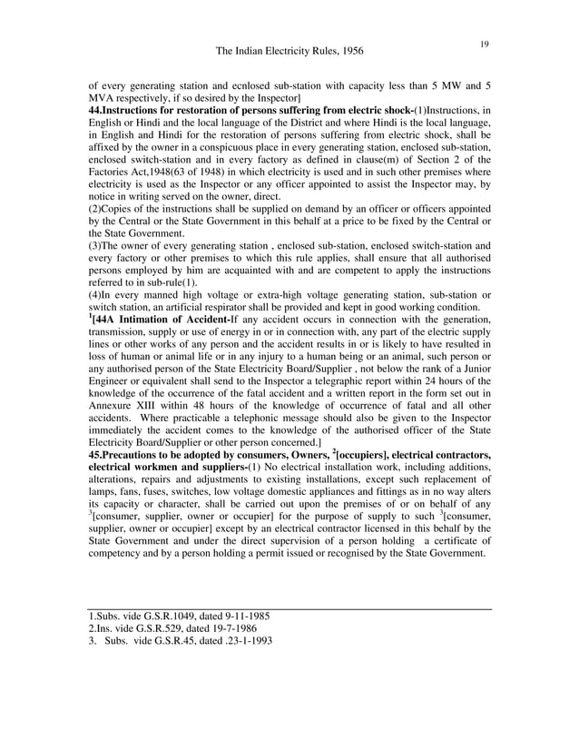 Indian electricity IE RULES 1956.pdf | Power and Energy Industry ...