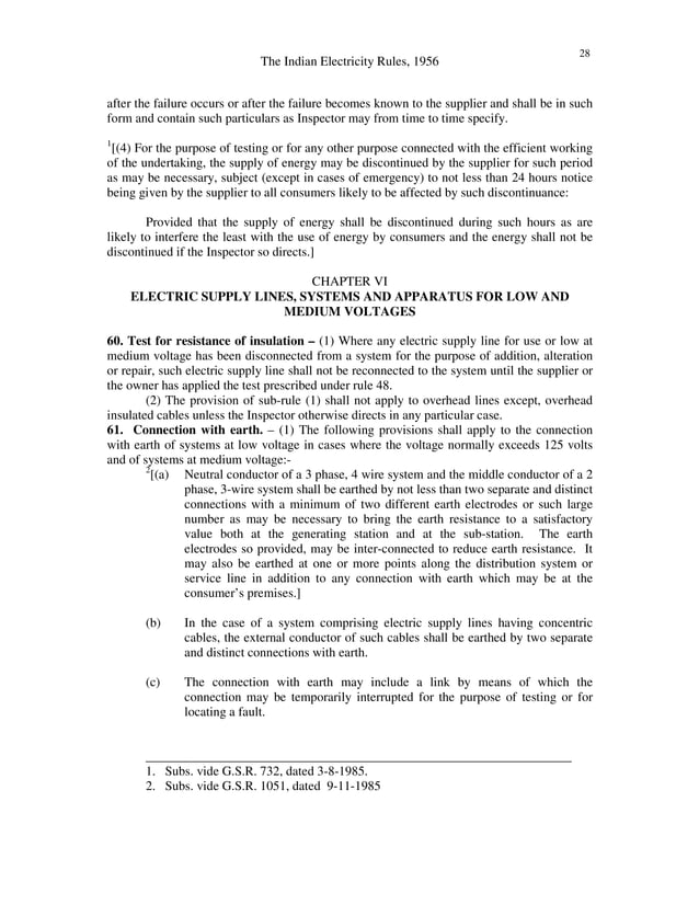 Indian electricity IE RULES 1956.pdf | Power and Energy Industry ...