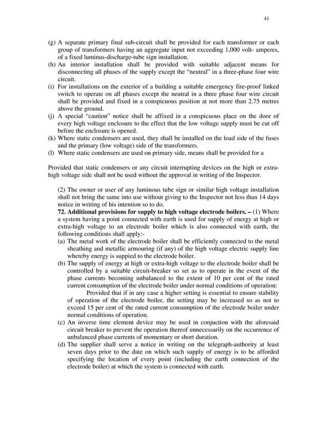 Indian electricity IE RULES 1956.pdf | Power and Energy Industry ...