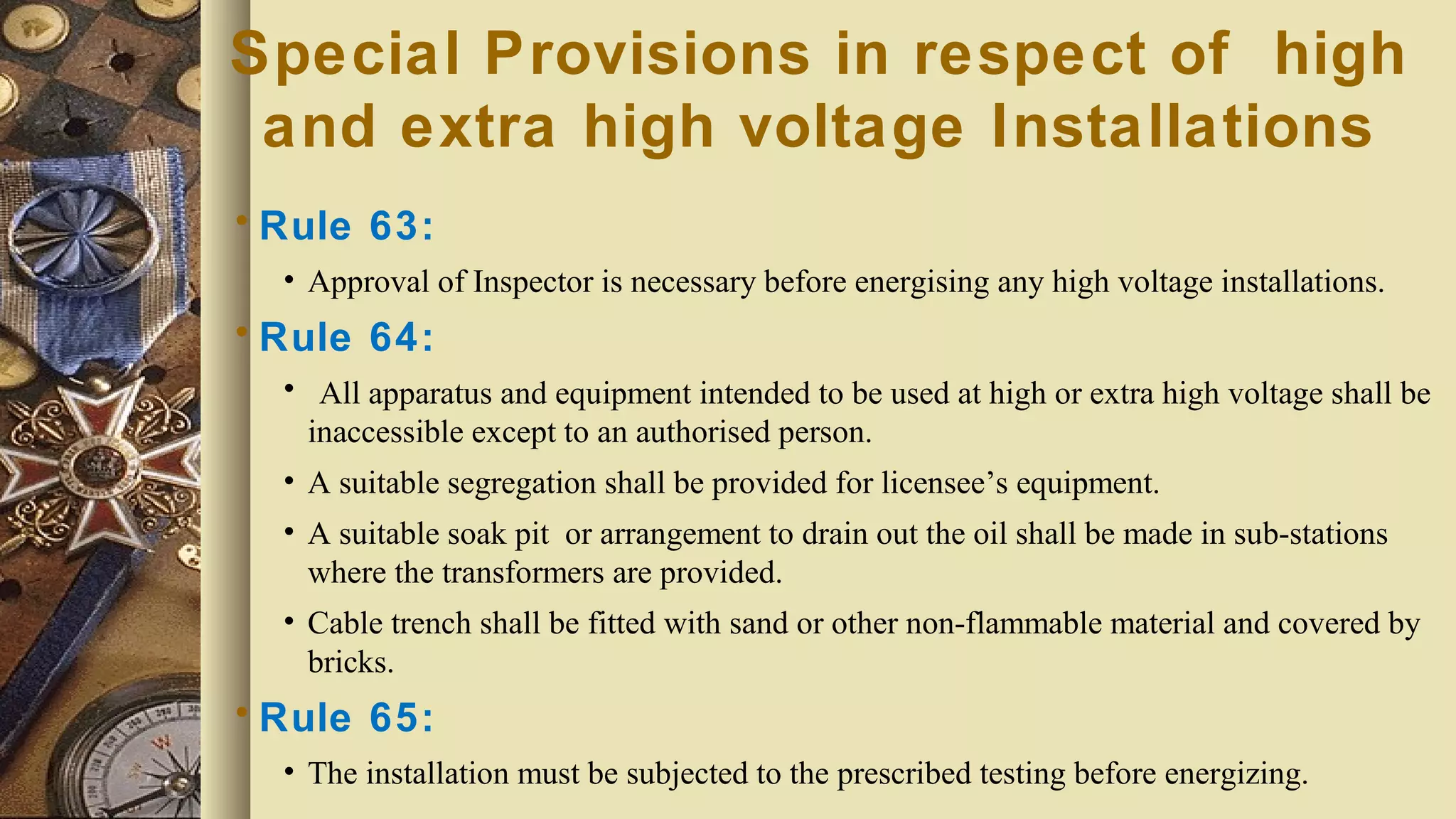 Indian electricity rules | PPT