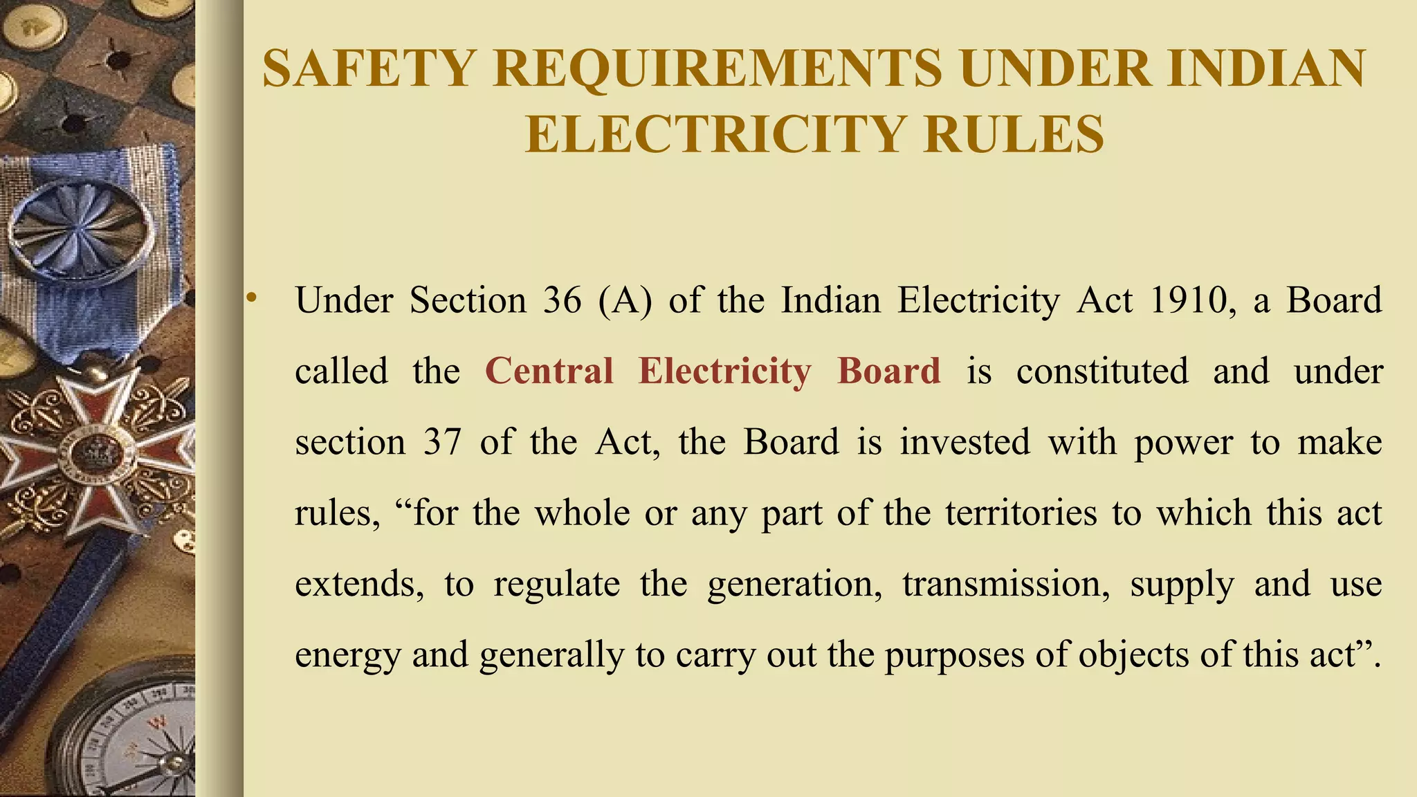 Indian electricity rules | PPT