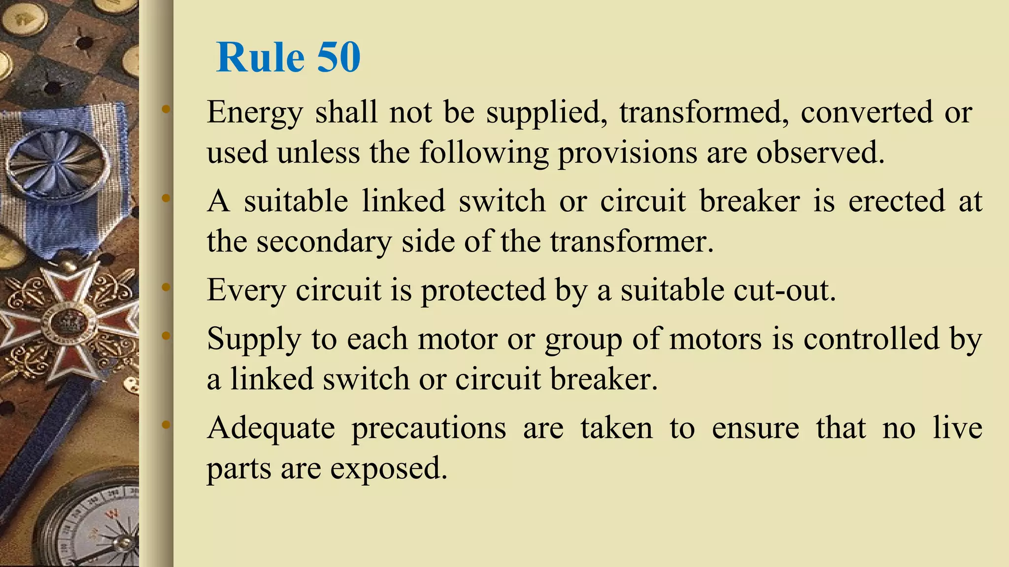 Indian electricity rules | PPT