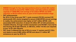 Indian energy efficiency scene..a macro perspective. | PPTX