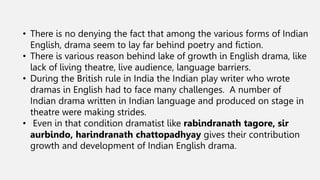 Indian English drama.pptx post- independence period | PPTX