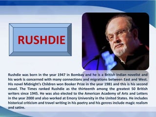 Indian english writers | PPTX