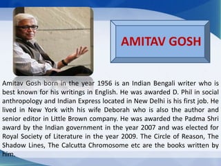 Indian english writers | PPTX