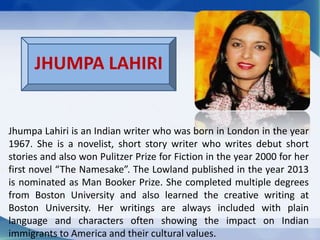 Indian english writers | PPTX