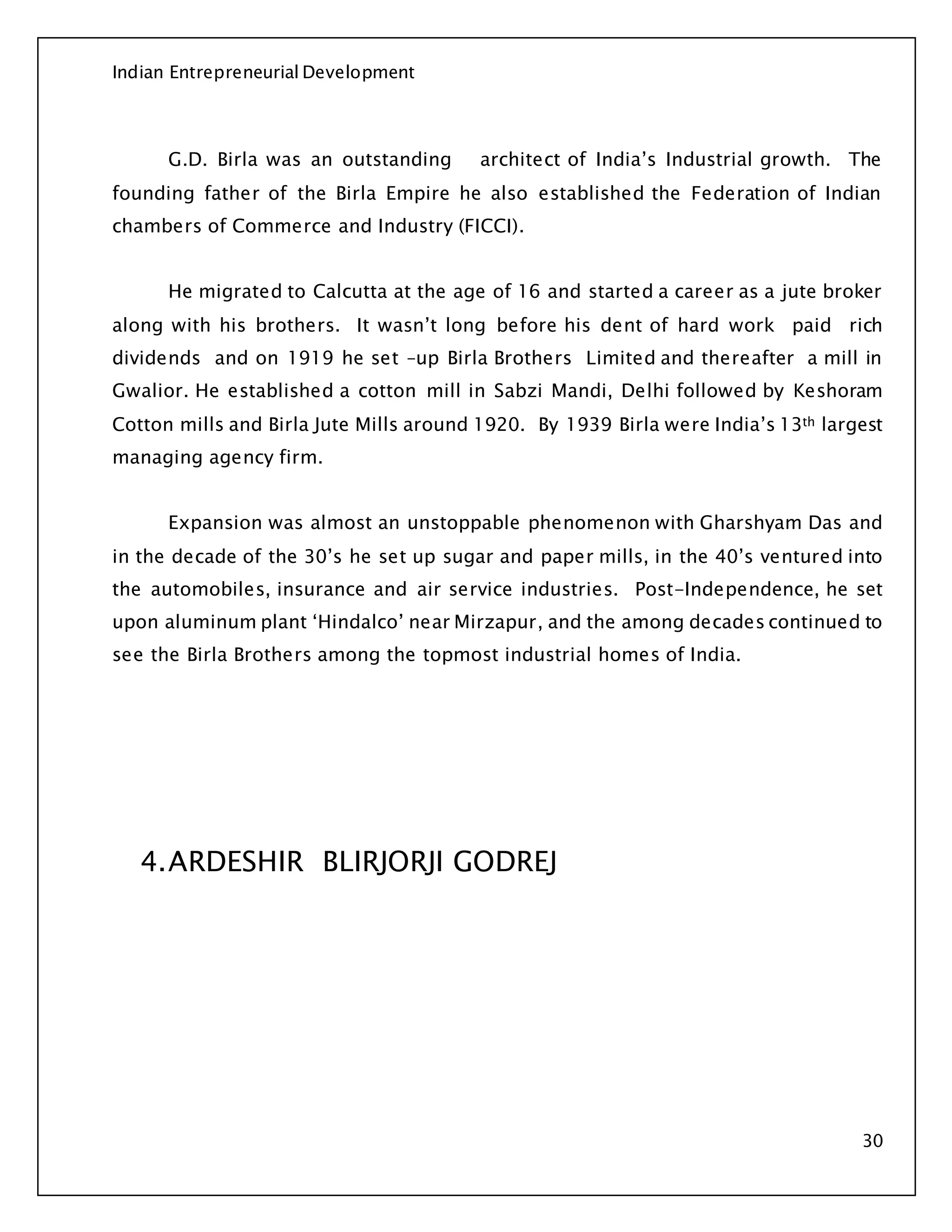 Indian Entrepreneurial Development | DOCX