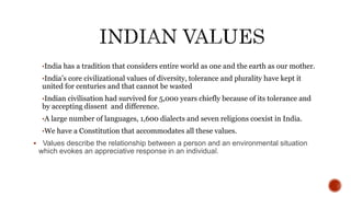 INDIAN ETHOS MAIN -MBA- BUSINESS ETHICS PPT | PPTX