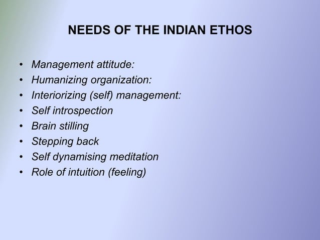 Indian ethos, need, purpose | PPTX | Hinduism | Religion & Spirituality