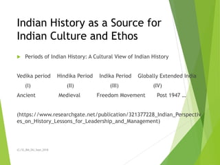 Indian Culture & Ethos for Economics, Commerce and Management | PPTX
