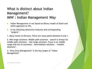 Indian Culture & Ethos for Economics, Commerce and Management | PPT