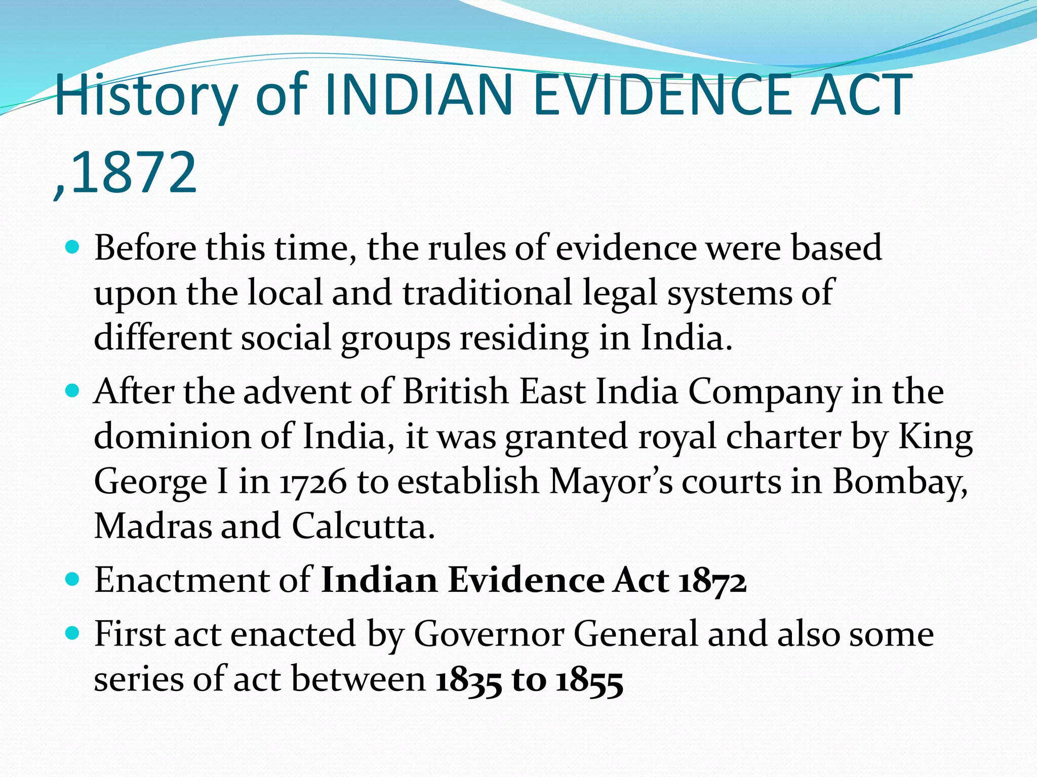 Indian evidence act,1872 | PPTX