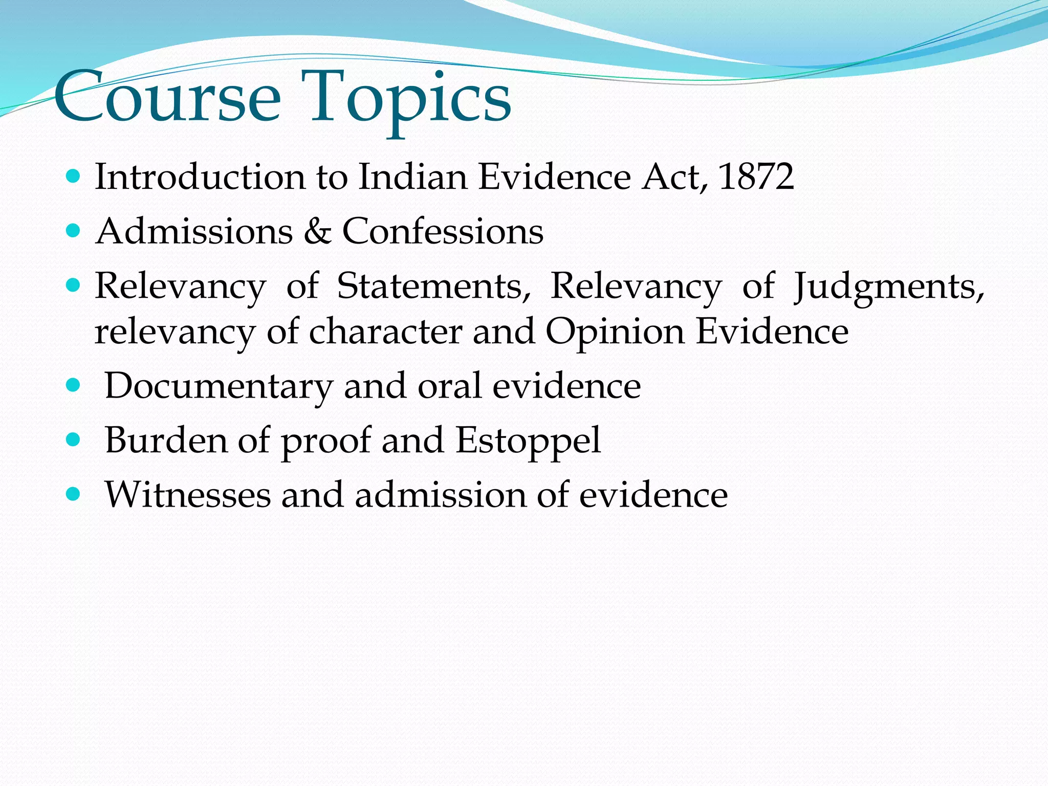 Indian evidence act,1872 | PPTX