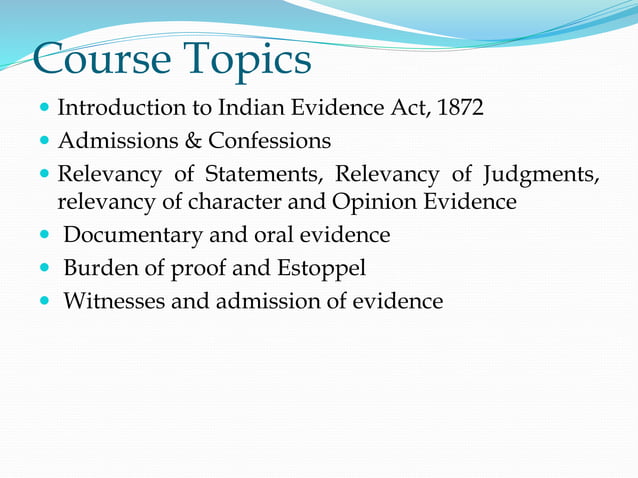 Indian evidence act,1872 | PPTX