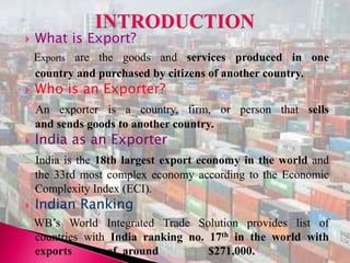 INDIAN EXPORT SINCE 1991 (Sahil & Pratik).pptx