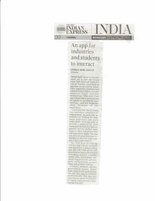 Indian Express Press Coverage | PDF