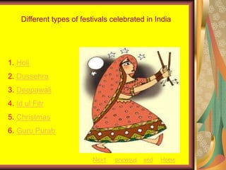 Indian festivals | PPTX