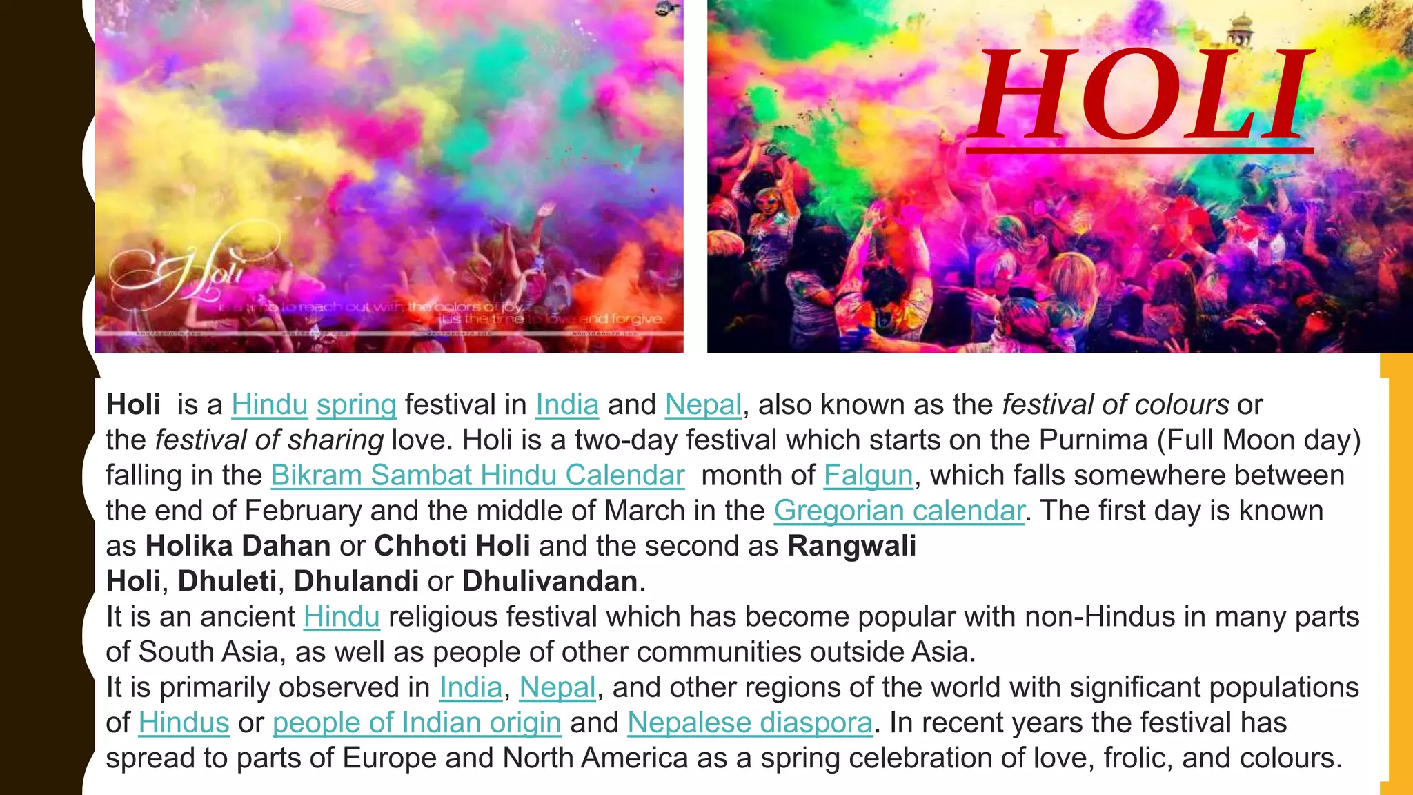 India's Festivals - An Introduction | PPTX