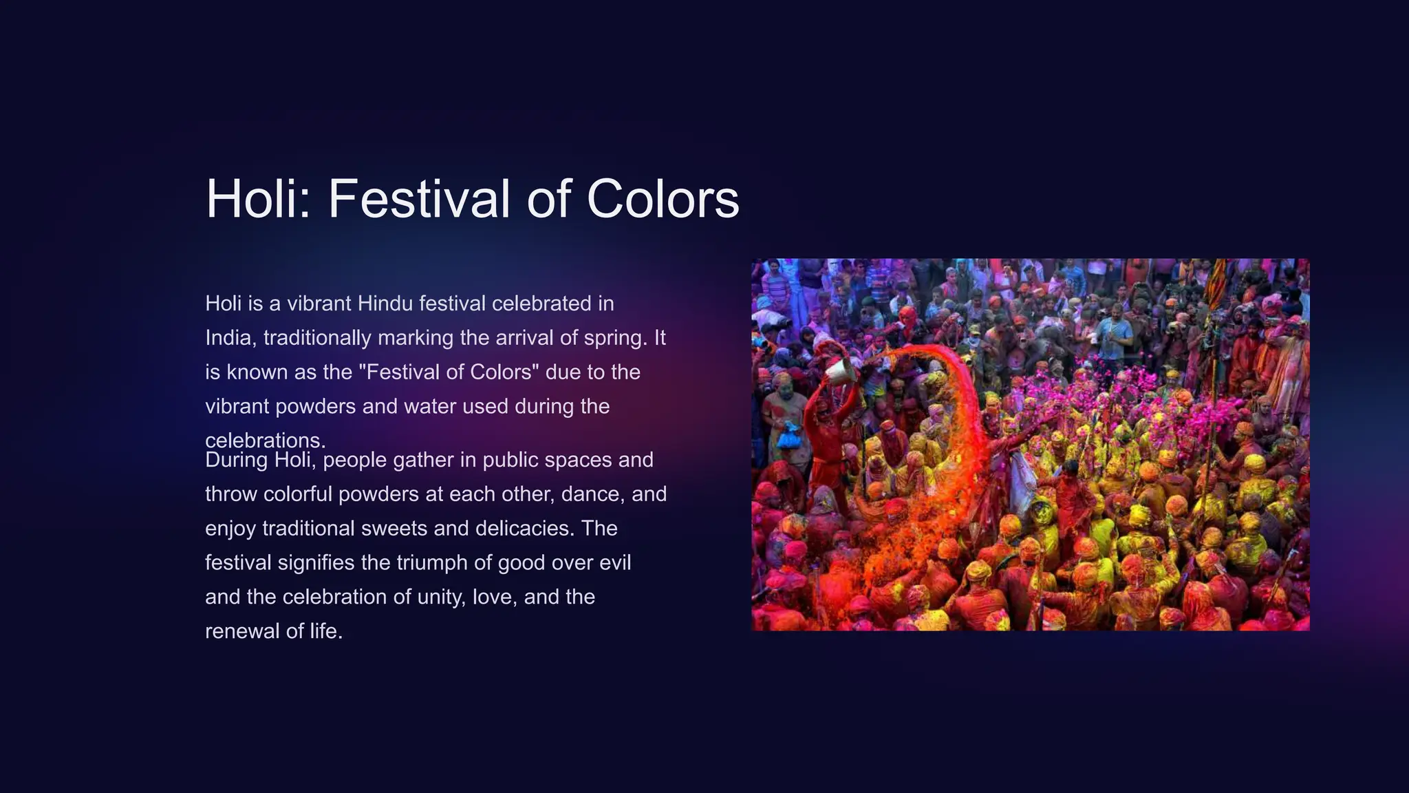 INDIAN FESTIVALS; Introduction, Types of festivals, Few festivals ...