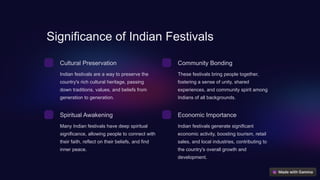 INDIAN FESTIVALS; Introduction, Types of festivals, Few festivals ...