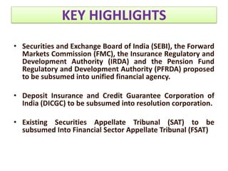 Indian financial code an overview | PPTX