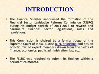 Indian financial code an overview | PPTX