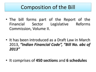 Indian financial code an overview | PPT