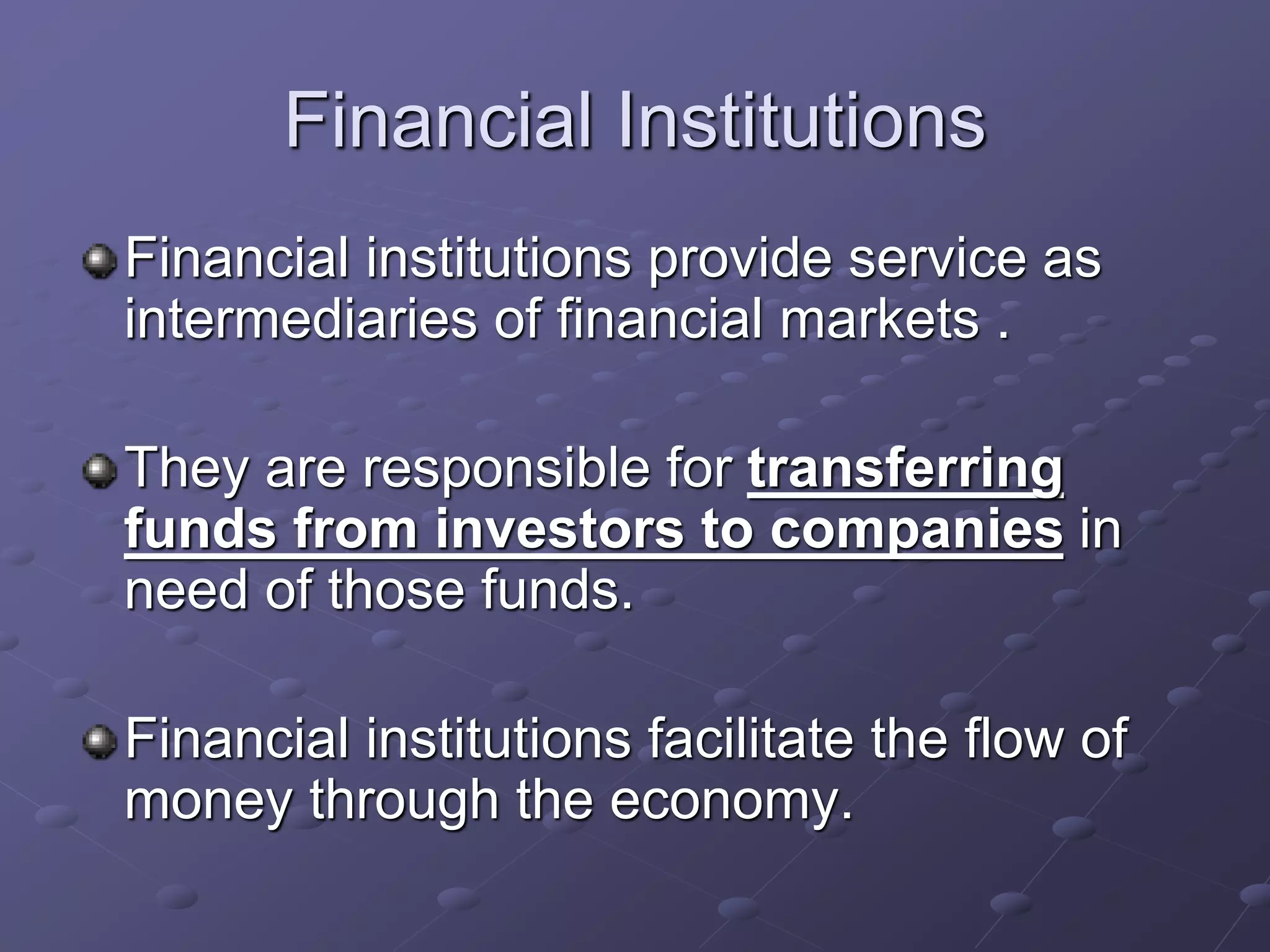 Indian financial instituions | PPT
