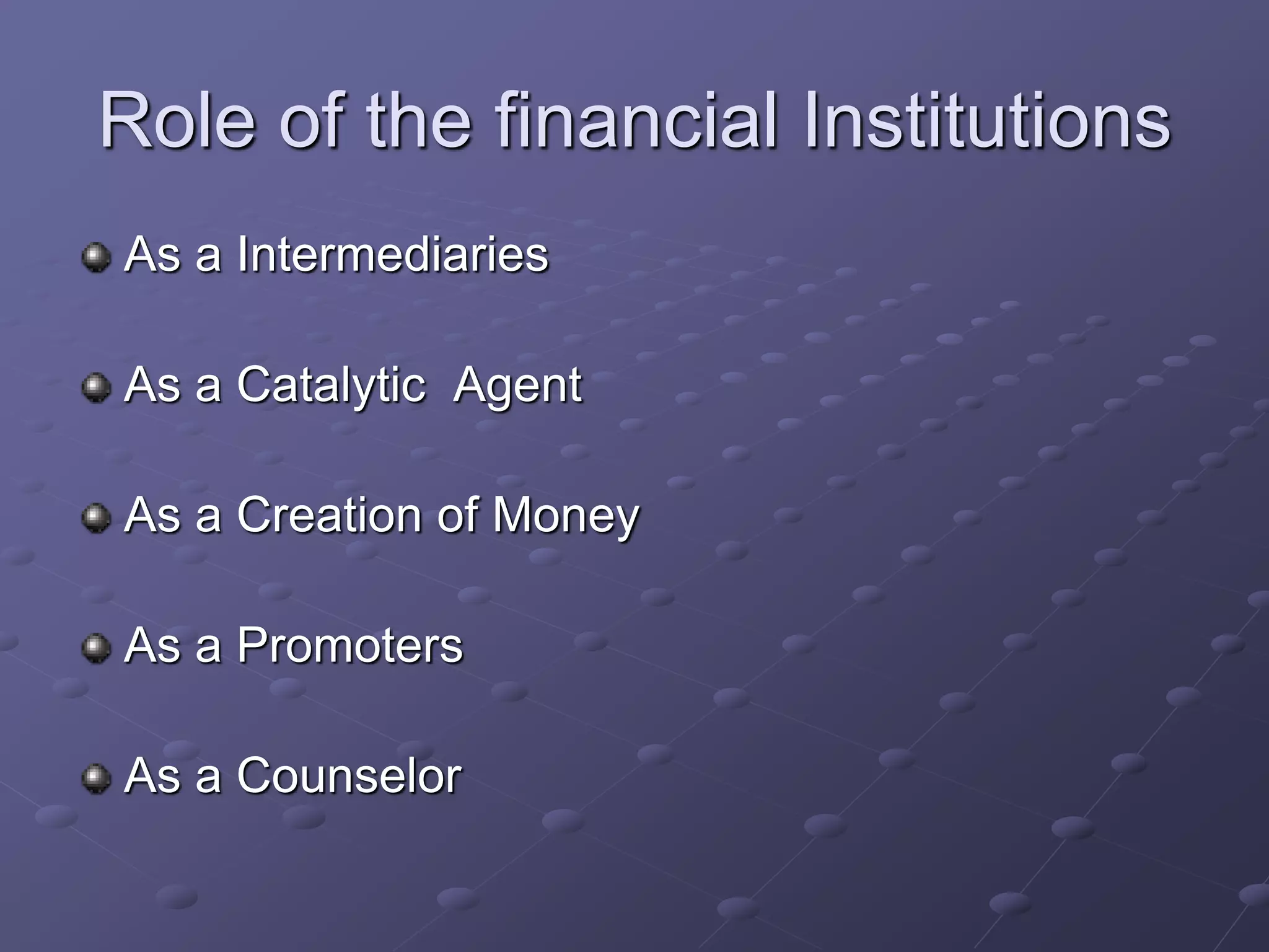 Indian financial instituions | PPT
