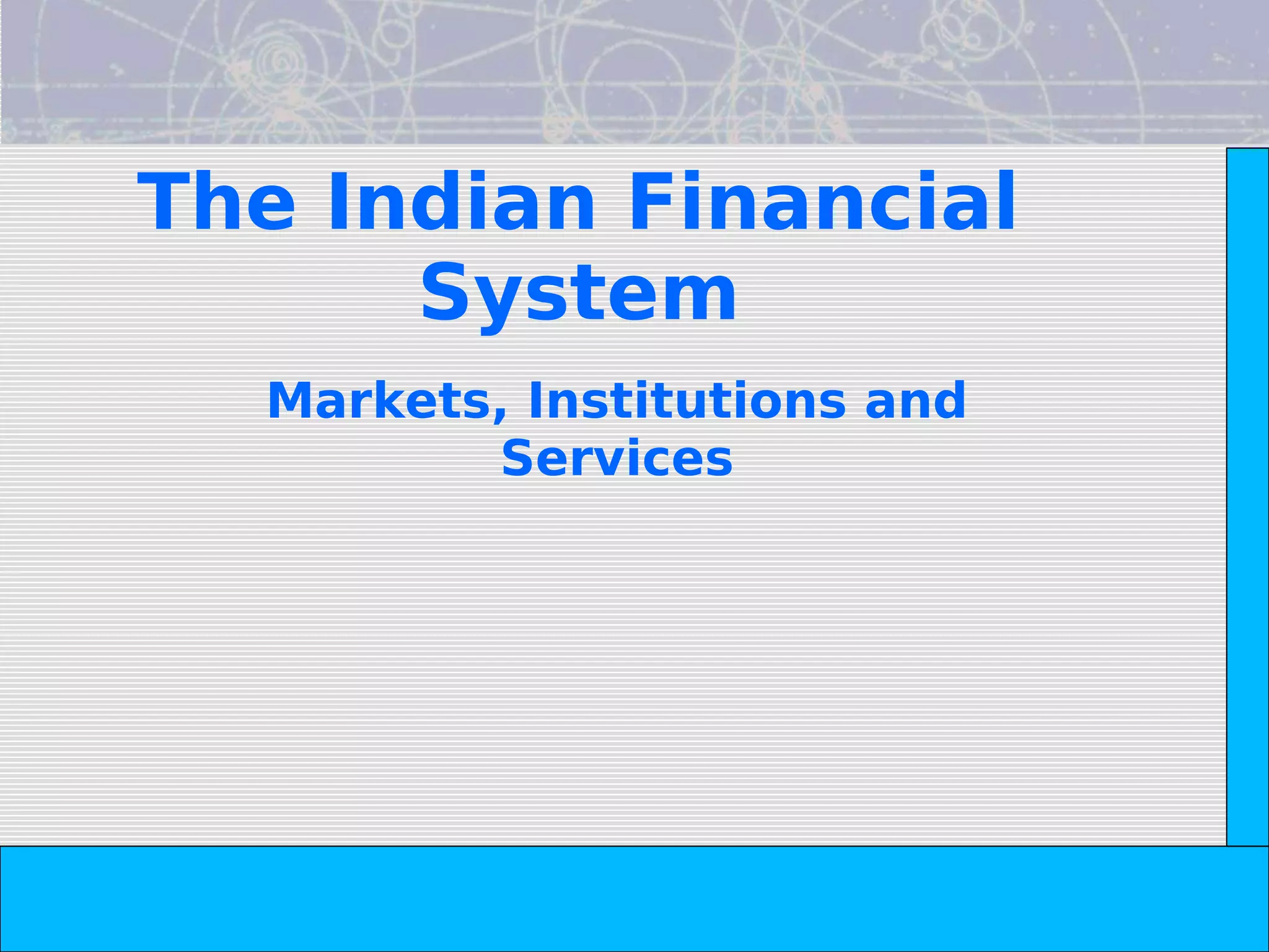 Indian financial system | PPT