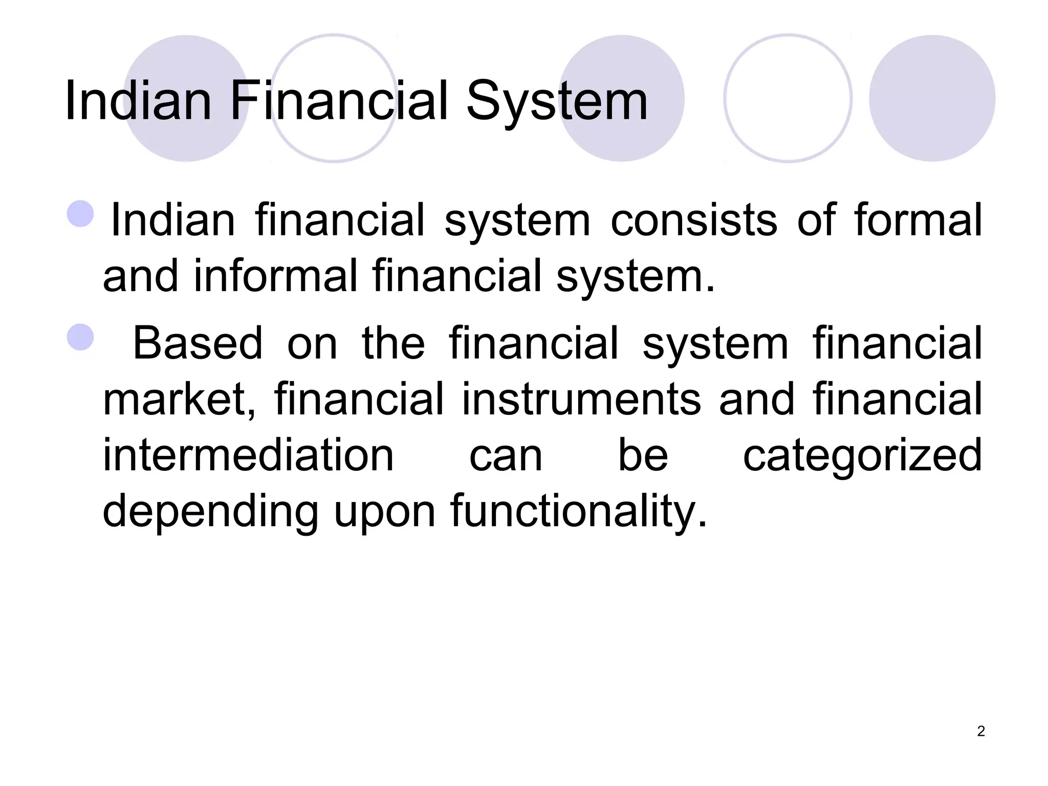 Indian financial system | PPT