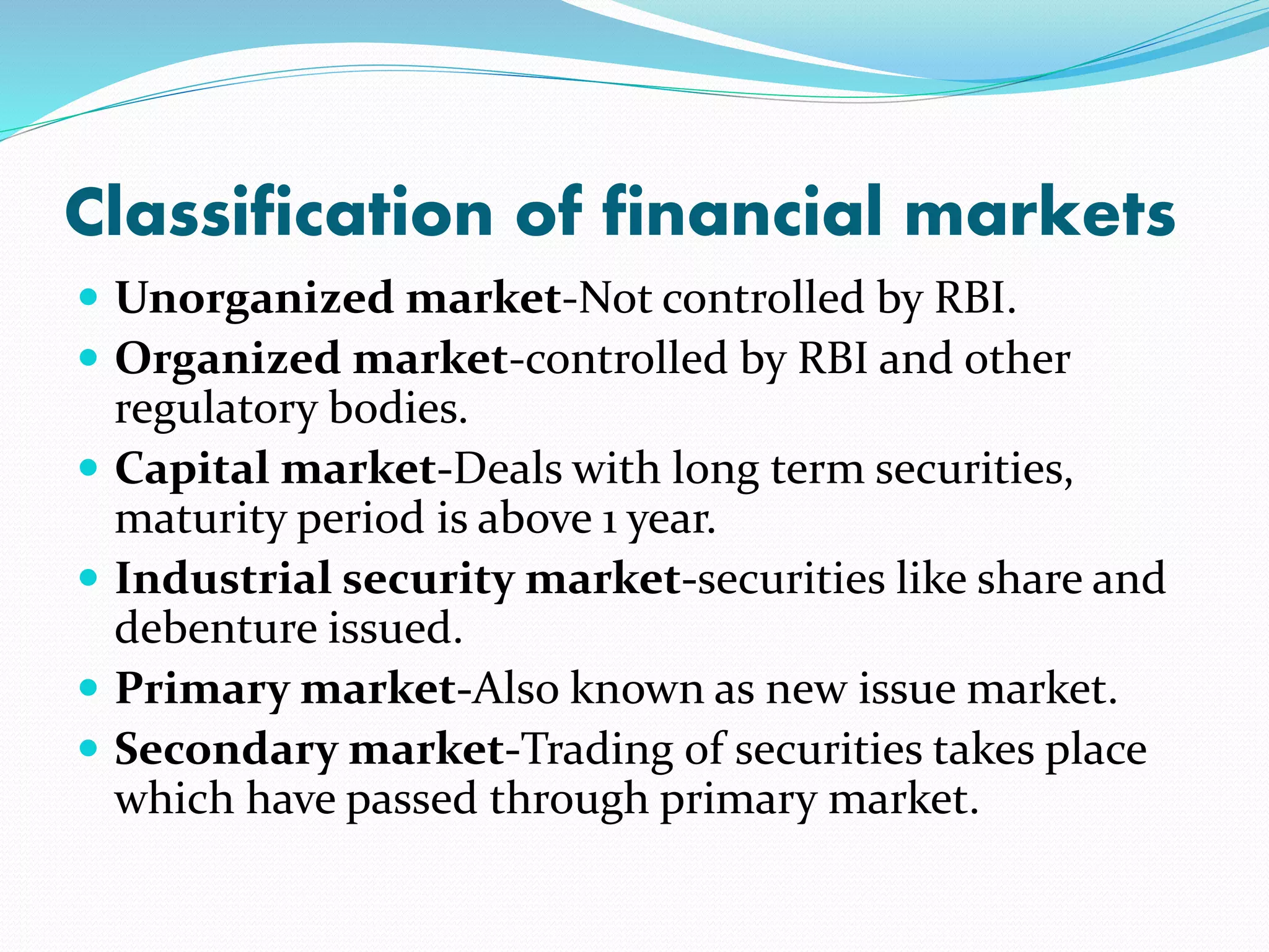 Indian financial system | PPTX