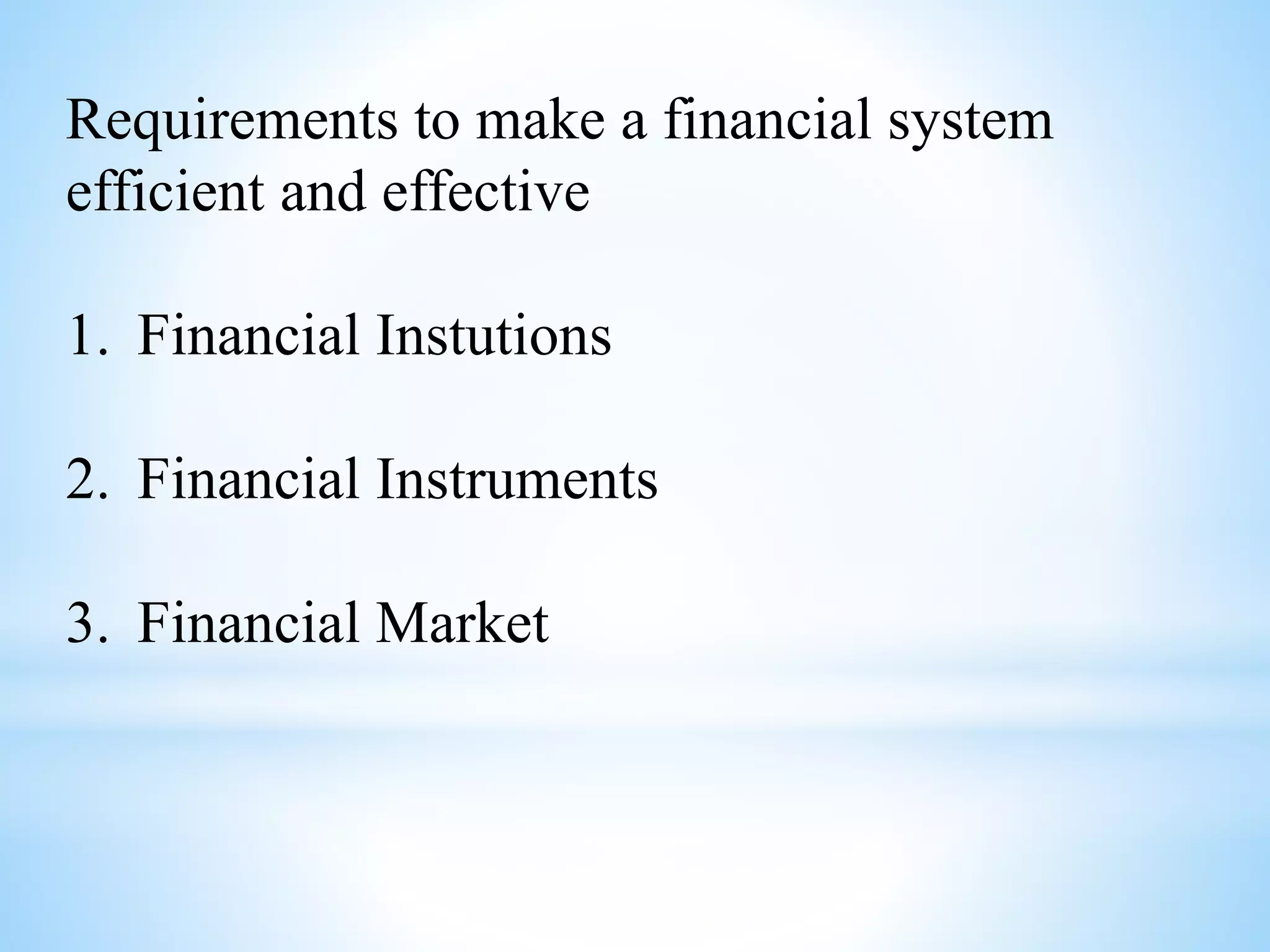 Indian financial system institution and market | PPTX