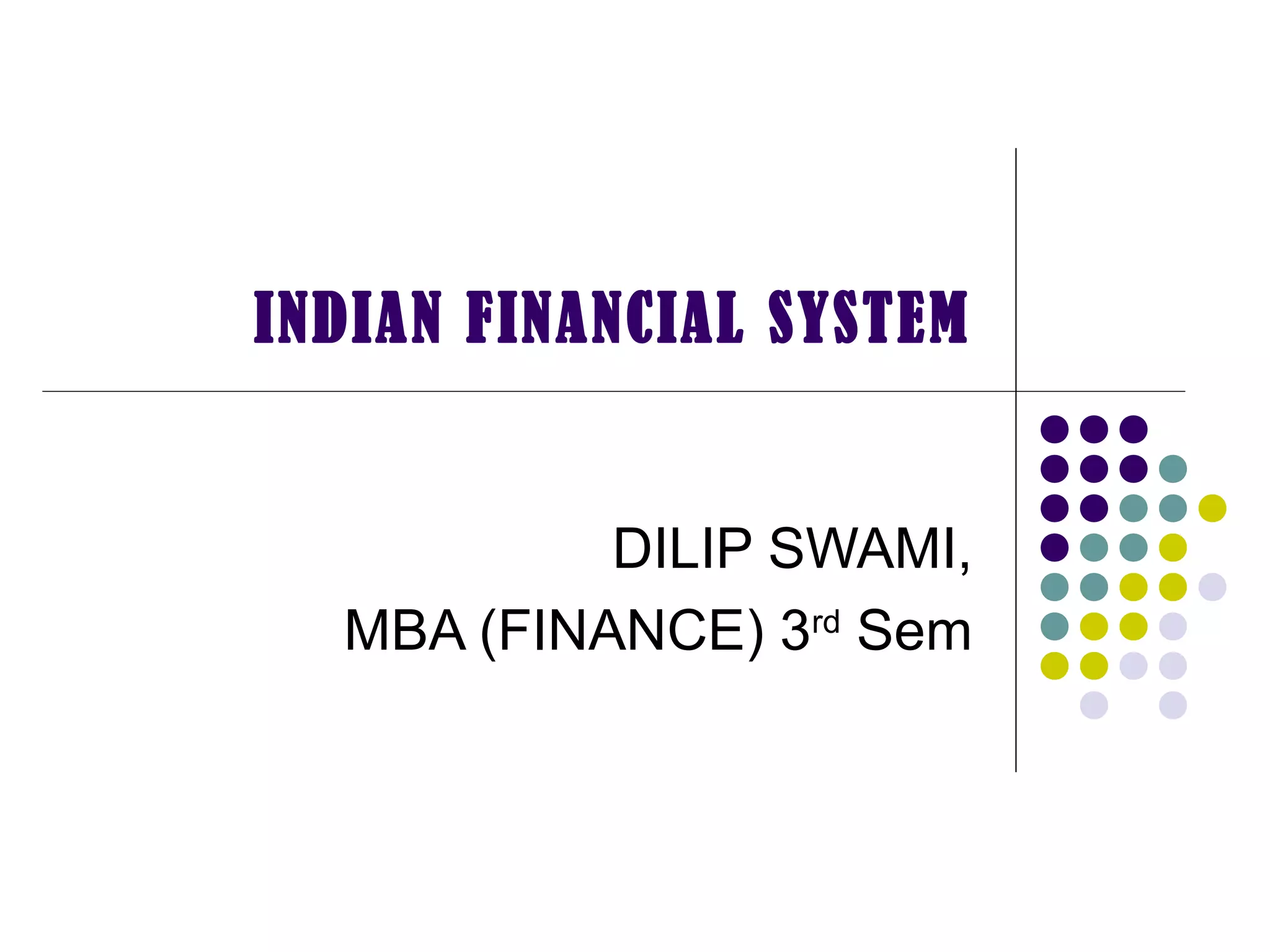 Indian financial system[1] | PPT