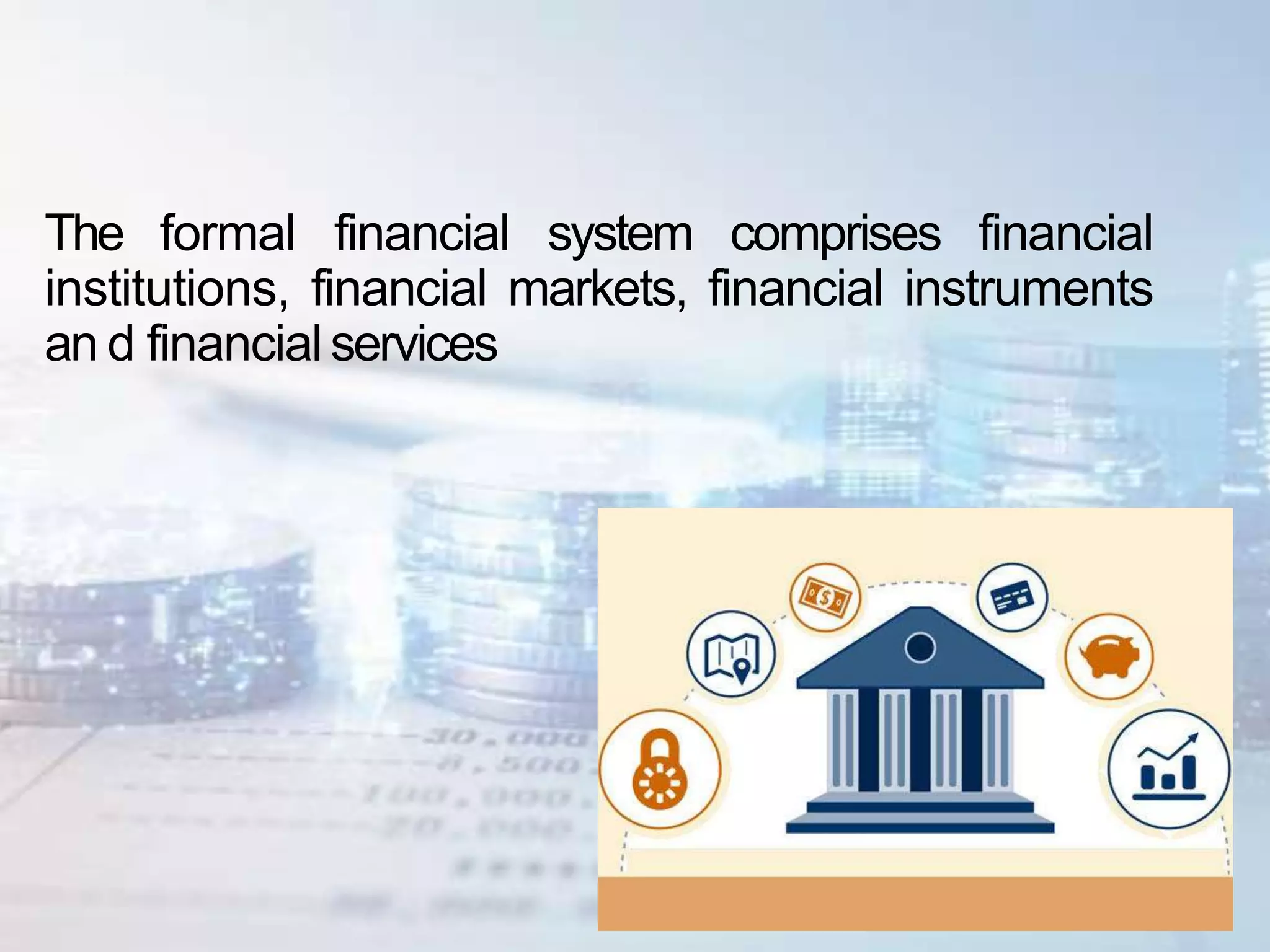 Indian financial system and role of financial institutions | PPTX