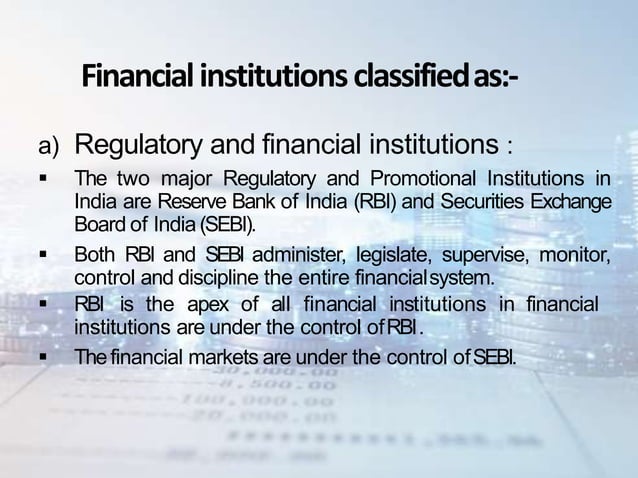Indian financial system and role of financial institutions | PPTX ...