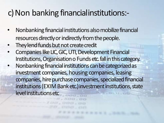 Indian financial system and role of financial institutions | PPTX ...