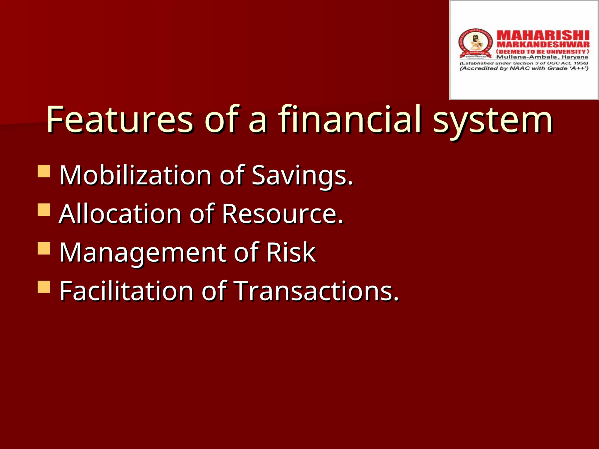 INDIAN FINANCIAL SYSTEM INTRO. bba 6th sem | PPT