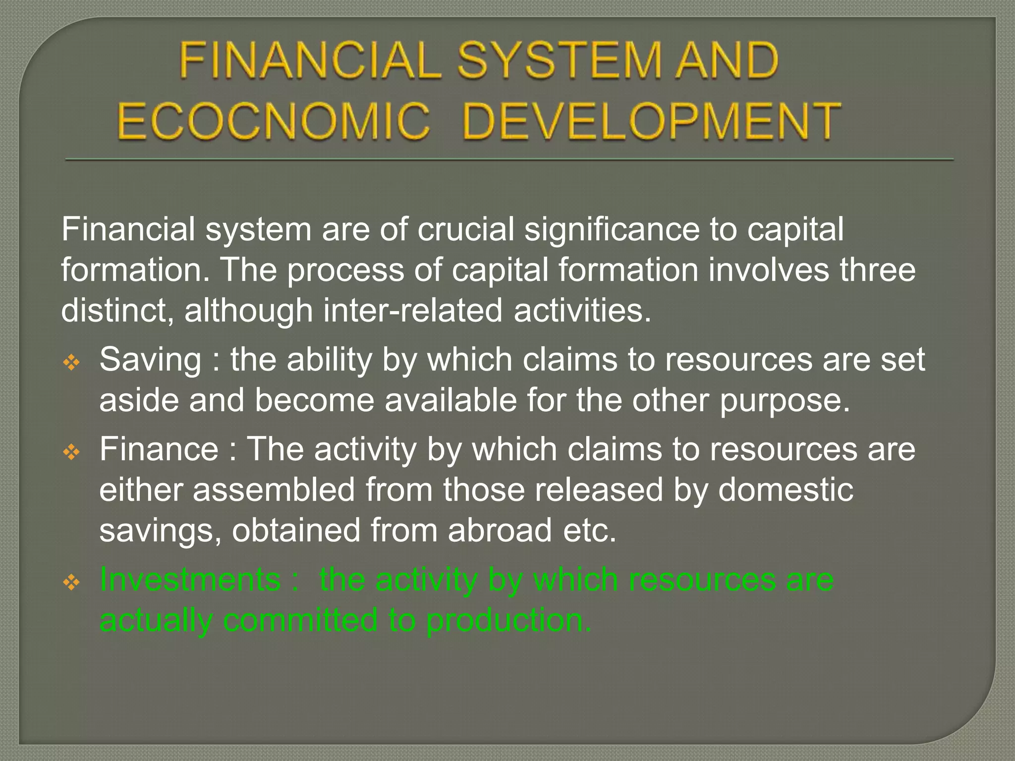 Indian financial system ppt | PPTX