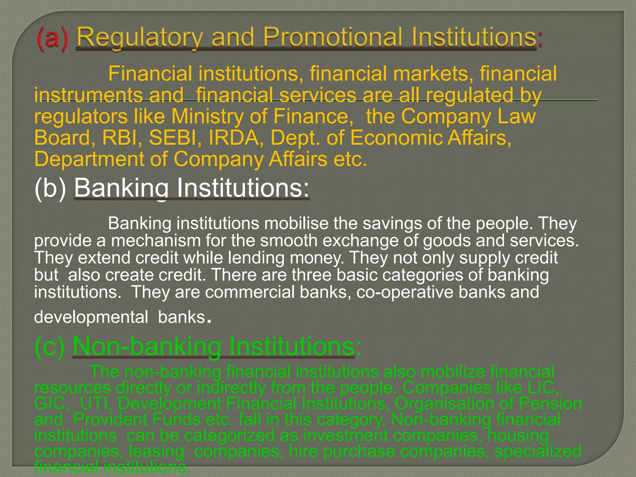 Indian financial system ppt | PPTX