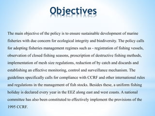 Indian fisheries management | PPTX