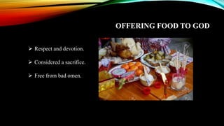 Indian food rituals | PPT