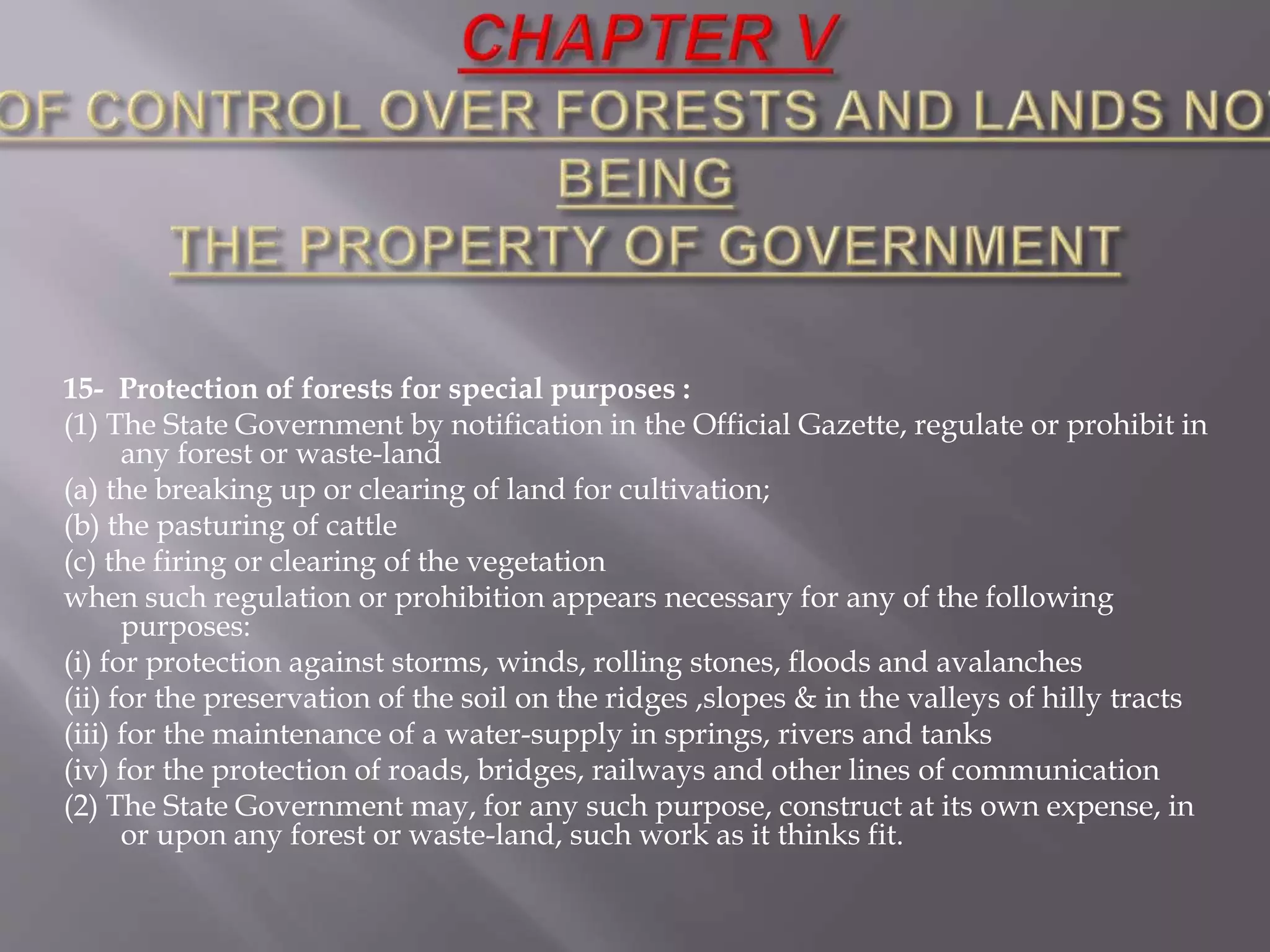 Indian forest act 1927 | PPTX