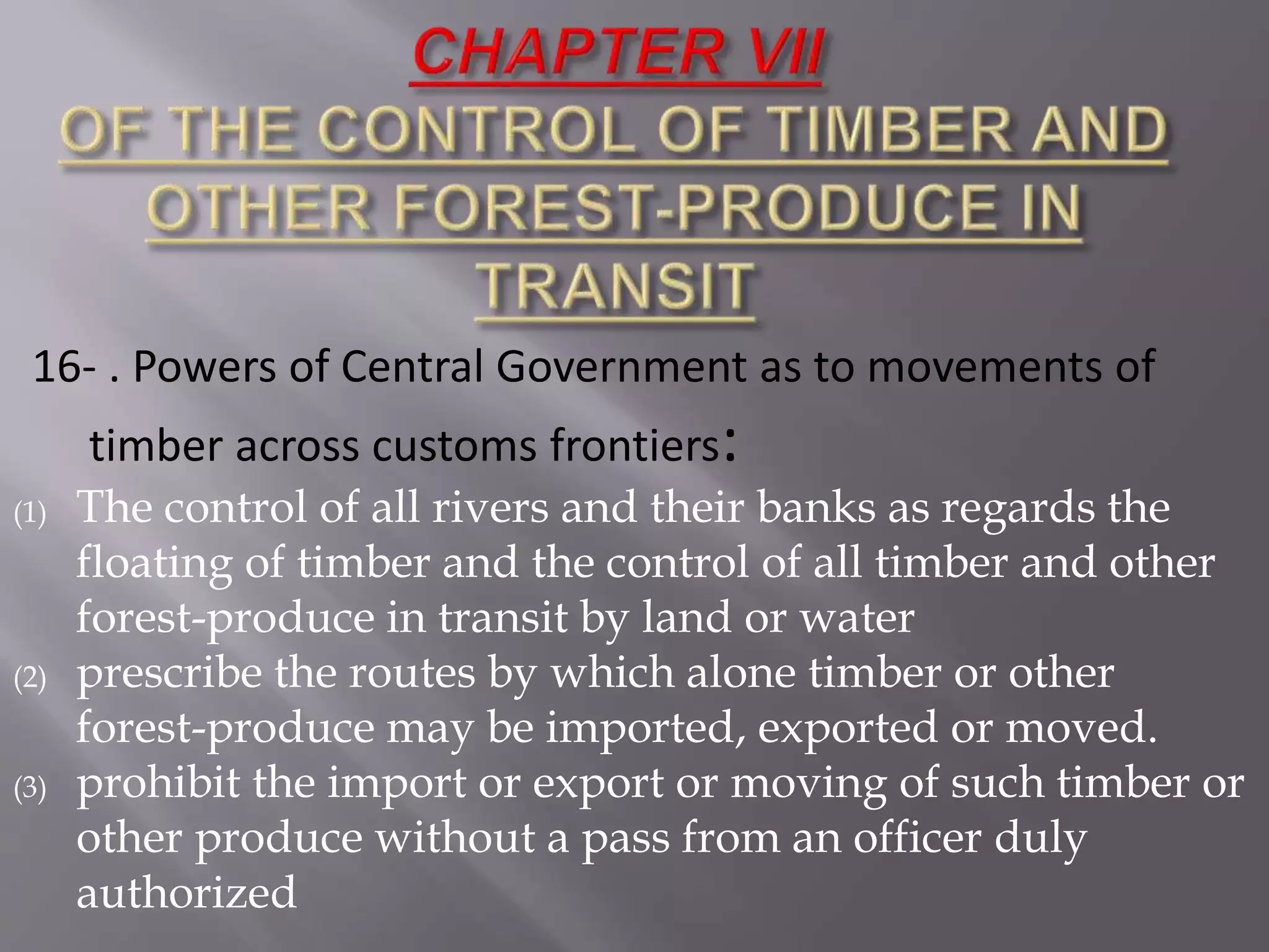 Indian forest act 1927 | PPTX