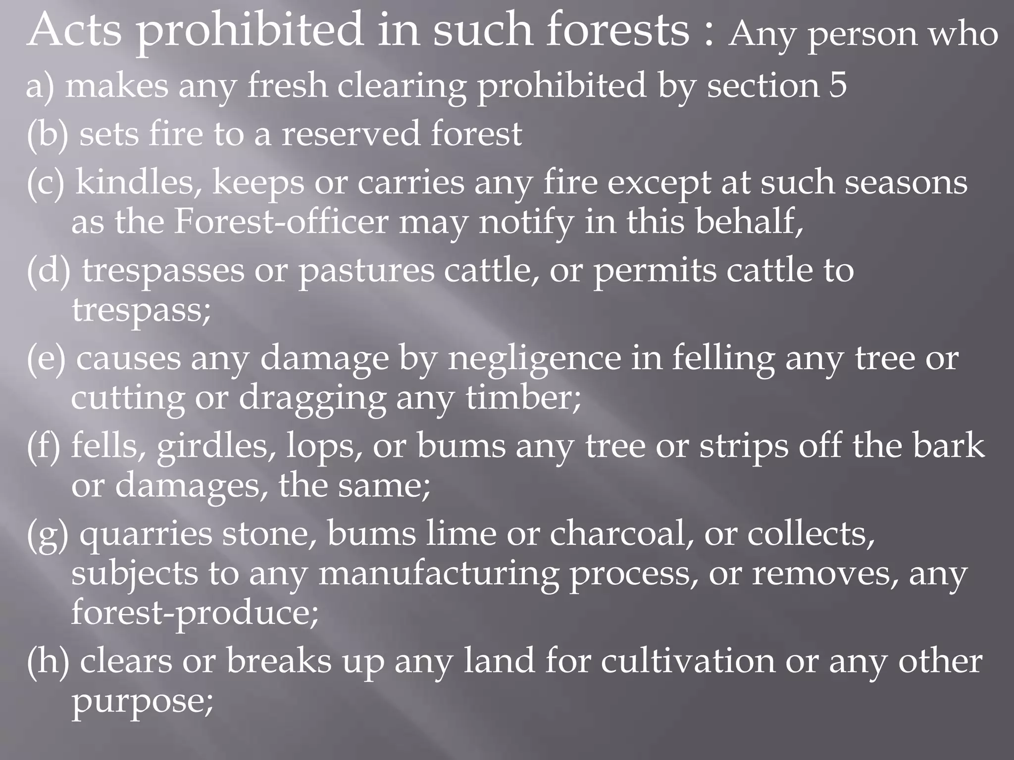 Indian forest act 1927 | PPTX