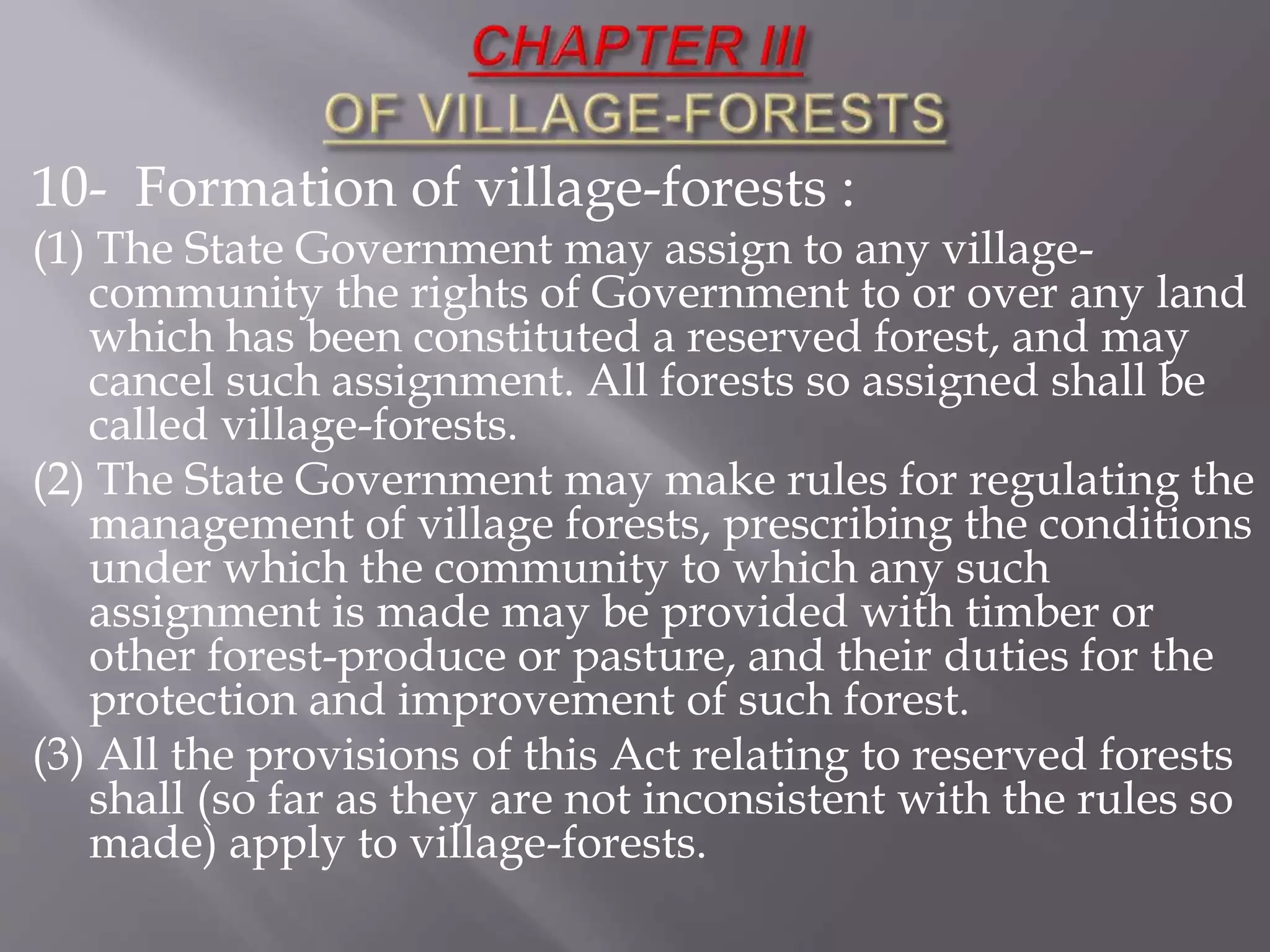 Indian forest act 1927 | PPTX