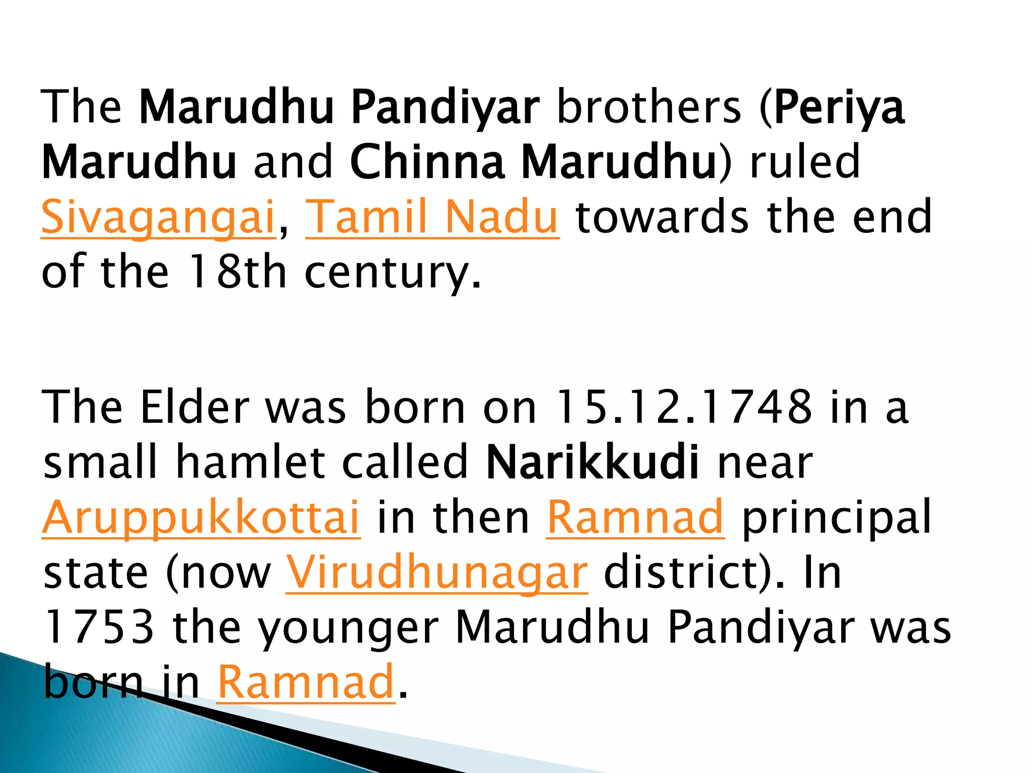 Indian freedom fighter pulithevar ppt | PPTX